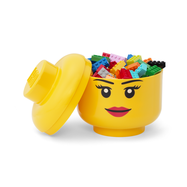 Giant Lego Storage Head - Girl – Not A Boring Box