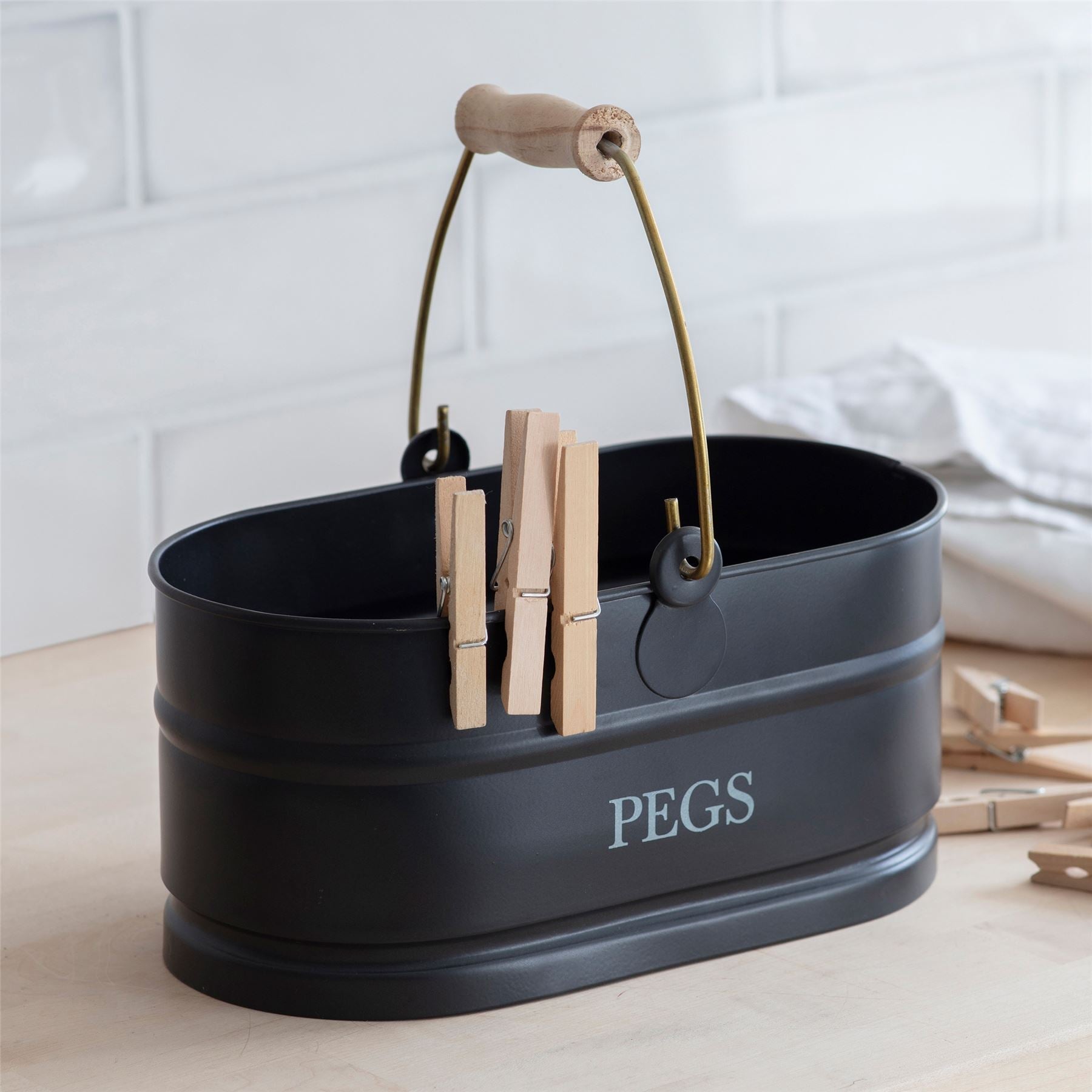 Traditional Metal Peg Bucket – Not A Boring Box