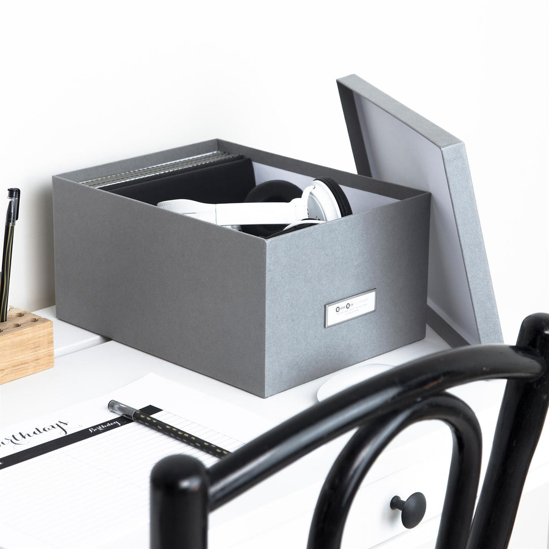 Set Of 2 Fibreboard Storage Boxes - Ulrika – Not A Boring Box