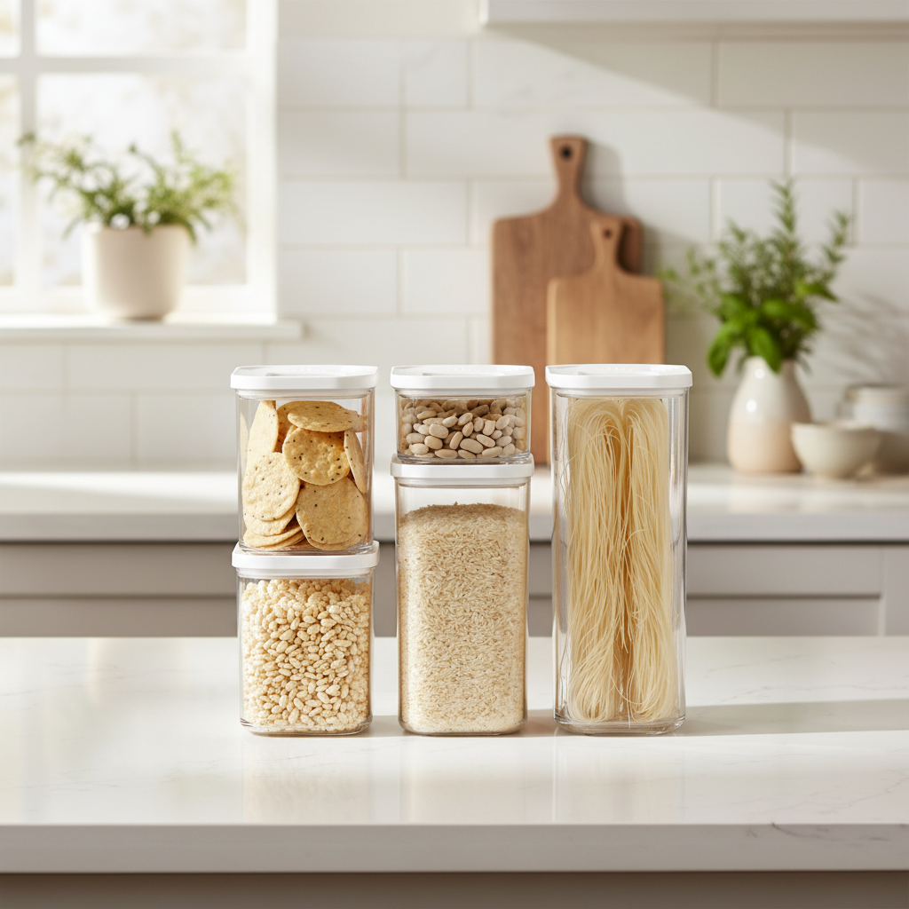 Mepal 5 Piece Storage Set – Airtight Kitchen Canisters – Not A Boring Box