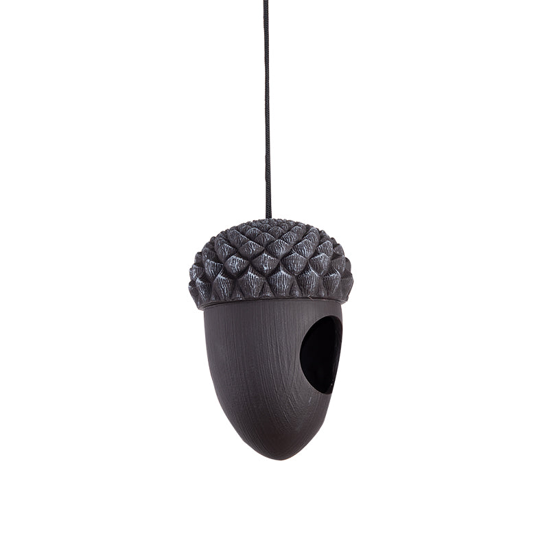 acorn bird feeder for seeds black – NotABoringBox.co.uk