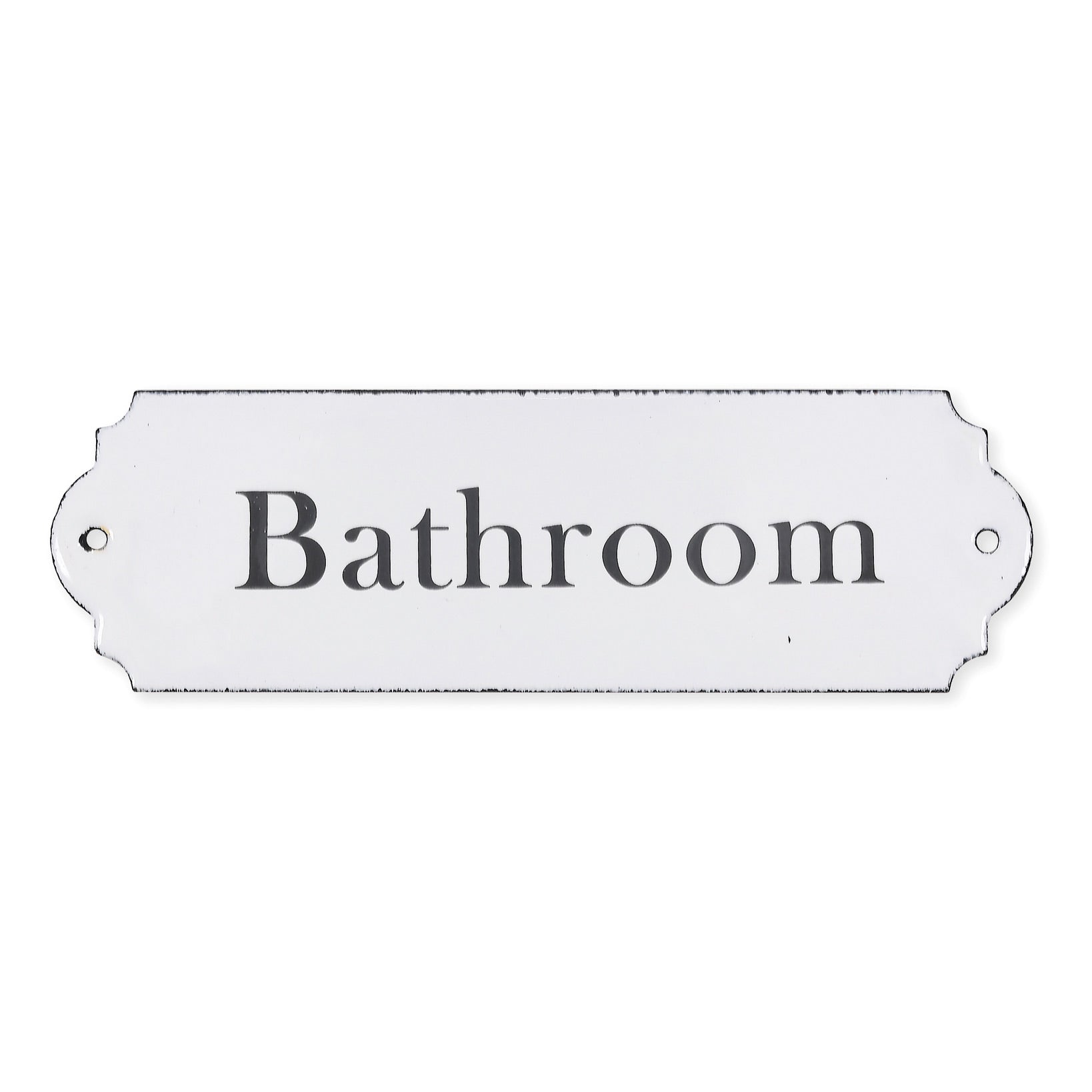 Enamel Bathroom Sign – NotABoringBox.co.uk