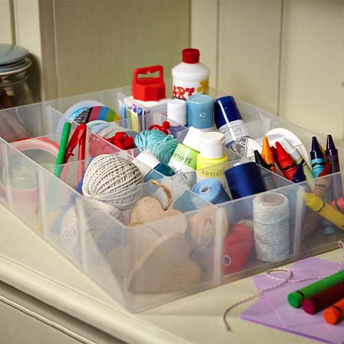 12 Compartment Craft Storage Tray – Not A Boring Box